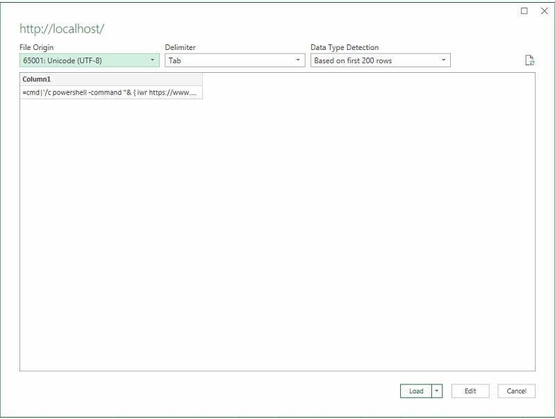 Exploit Using Microsoft Excel Power Query for Remote DDE Execution ...